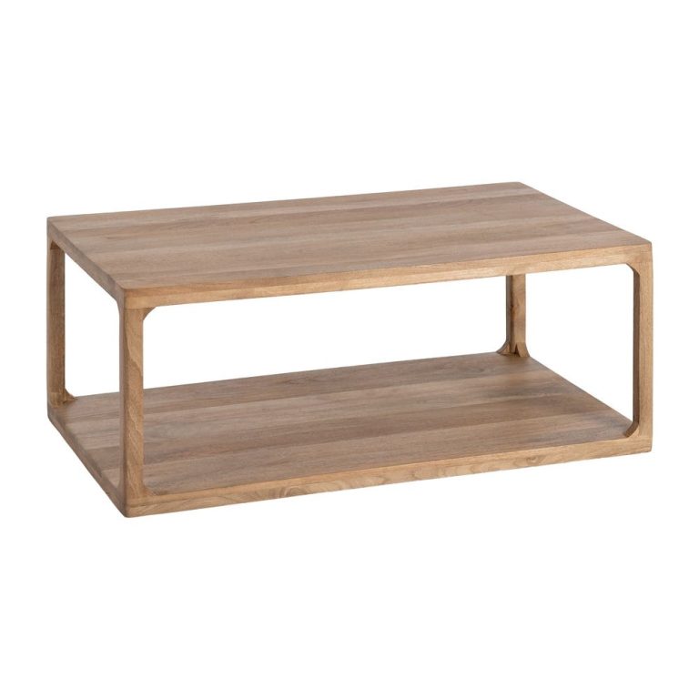 Mesa de centro em madeira natural Madeira Mango Room 110 x 65 x 42 cm